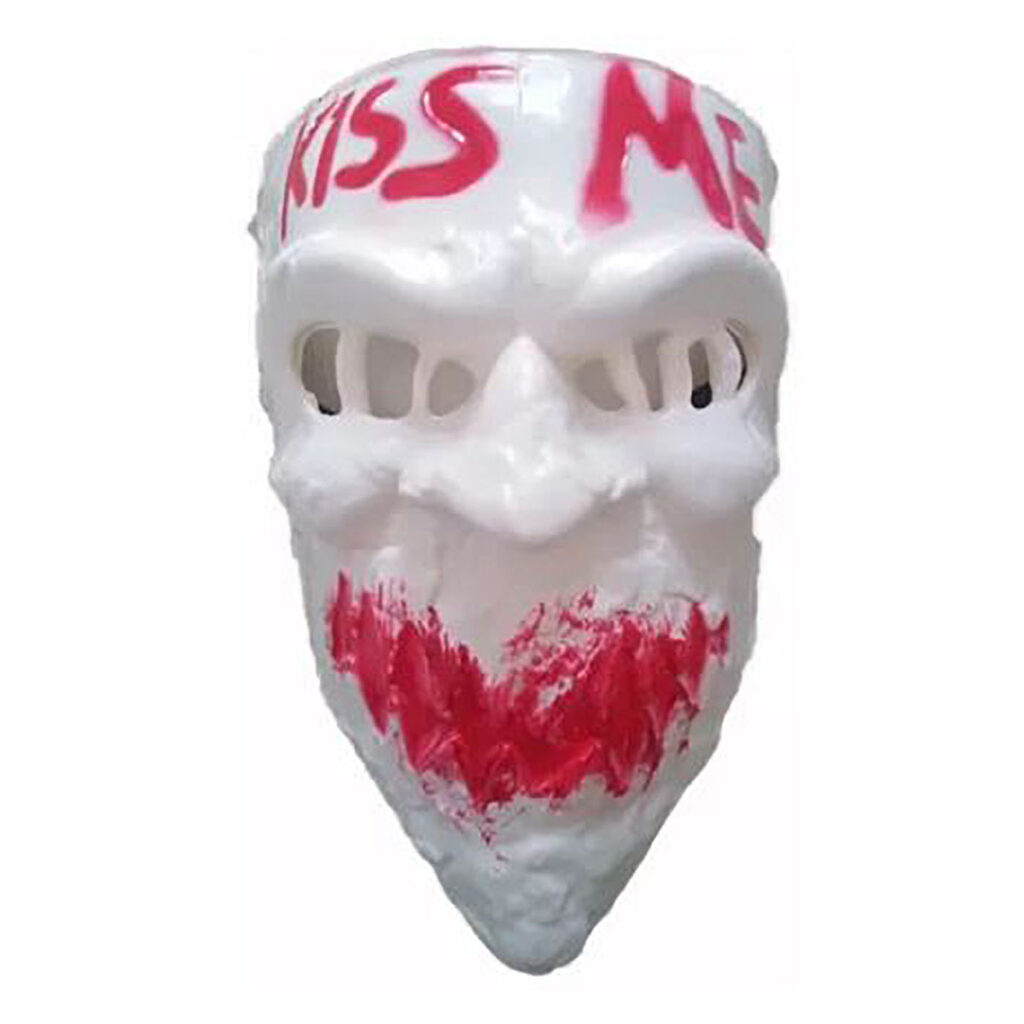 Máscara Kiss Me Blanca Para Adultos – Plástico Duro Con Listón Elástico ...